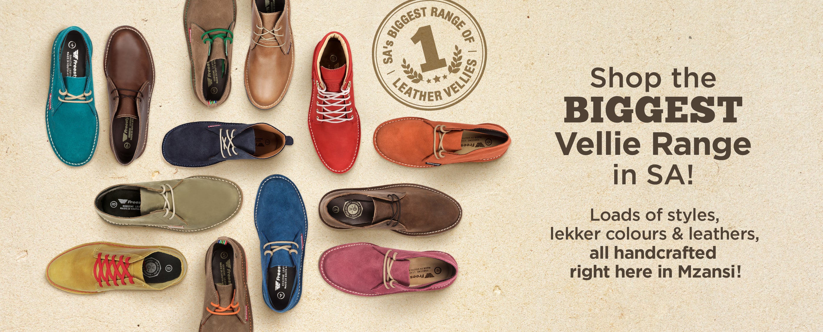 Vellies, Leather Shoes, Leather Bags & Handbags- Freestyle SA