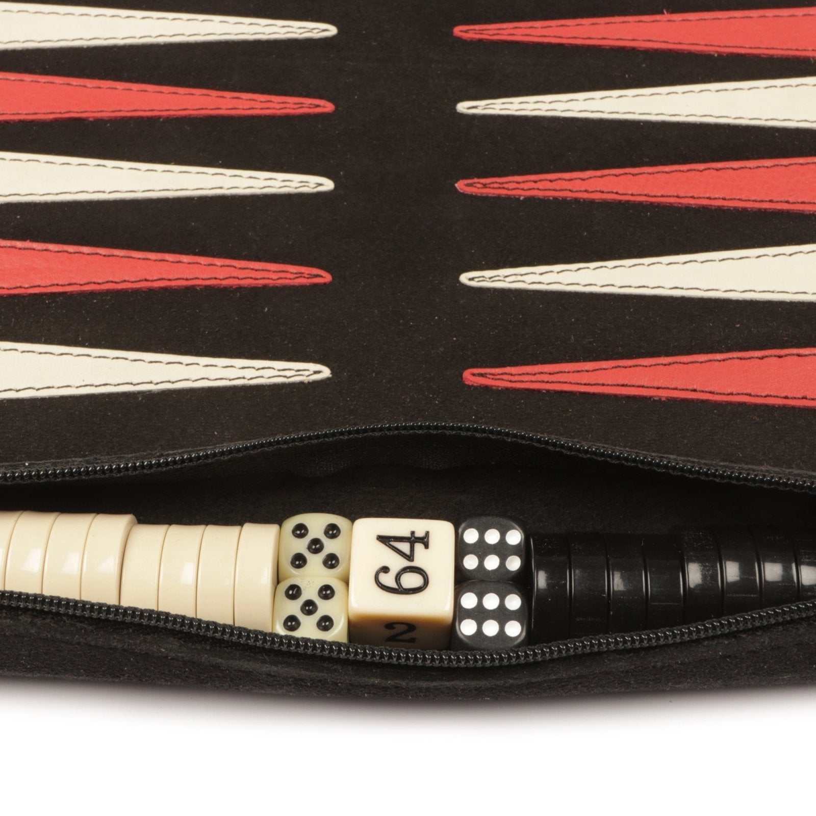 Backgammon Handmade premium suede leather Roll-up - Freestyle SA