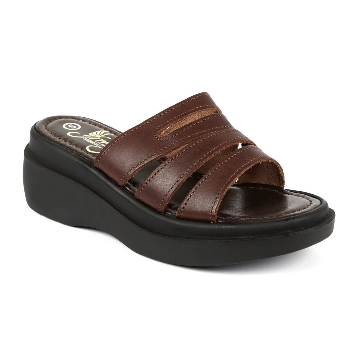 Freestyle Daisy Premium Leather Platform Summer Sandal.