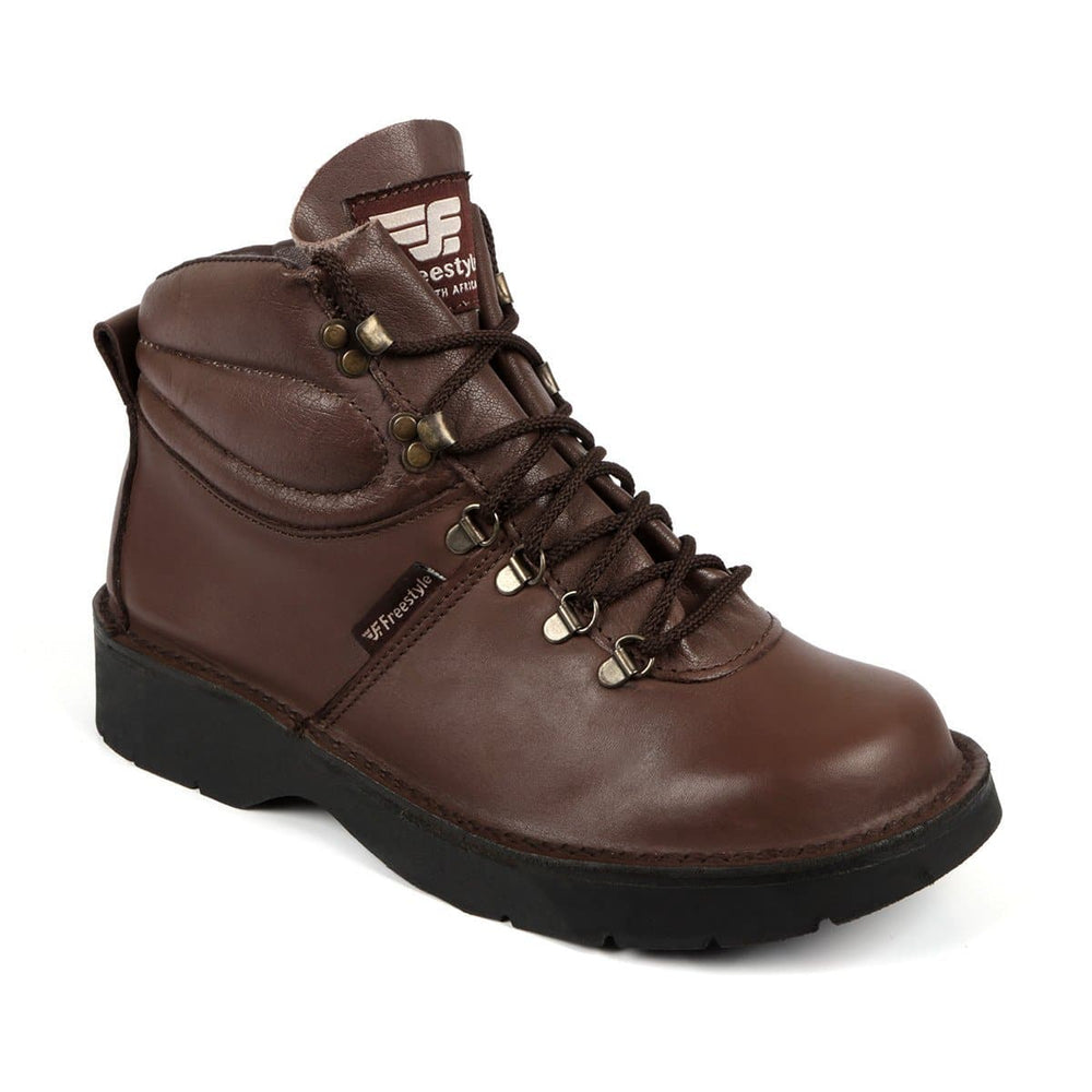 Walker Eco Waxy Premium Leather Camel Sole Bellows Tongued Boot